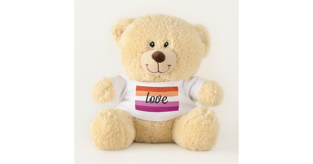 Lesbian Pride Teddy Bear | Zazzle