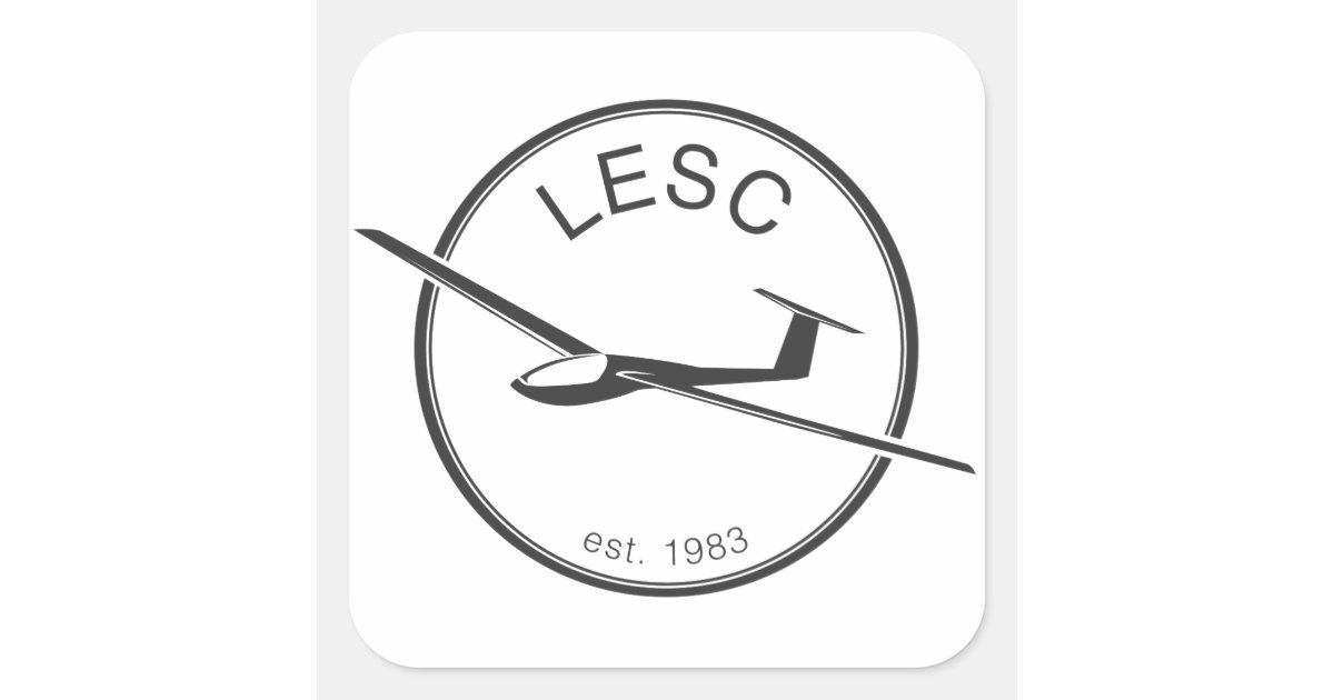 LESC Decal Square Sticker | Zazzle