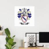 Leslie Family Crest Coat of Arms Poster | Zazzle