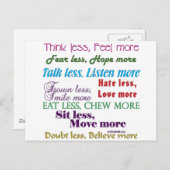 Less is More Postcard | Zazzle