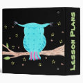 Lesson Plans Owl Teacher Binder | Zazzle