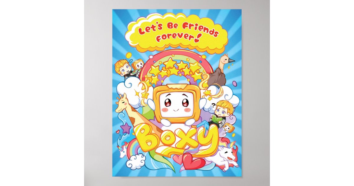 Let39;s Be Friends Forever Boxy Poster | Zazzle