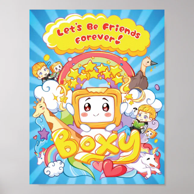 Let39;s Be Friends Forever Boxy Poster | Zazzle