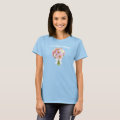 Let Hope Bloom Sky Blue Floral Bouquet Inspiration T-Shirt | Zazzle