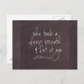 Let It Go Postcard | Zazzle