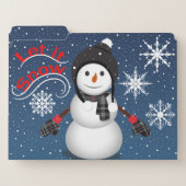 Let It Snow File Folder | Zazzle