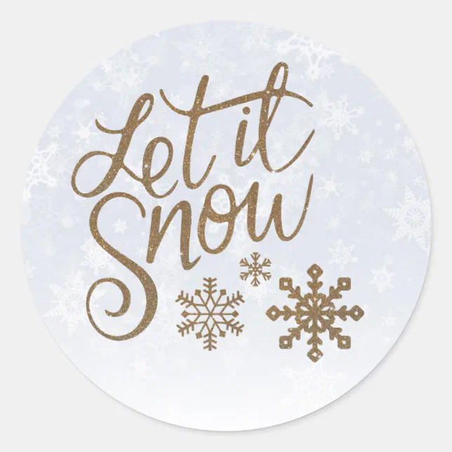 Let it Snow Stickers | Zazzle