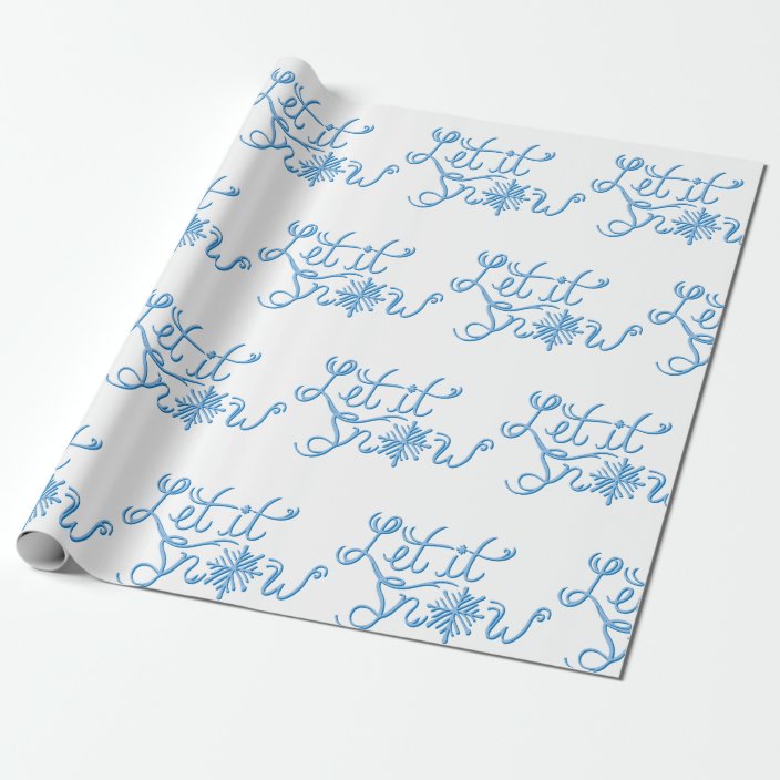 Let It Snow Wrapping Paper | Zazzle.com