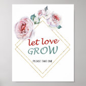 Let Love Grow Sign | Zazzle