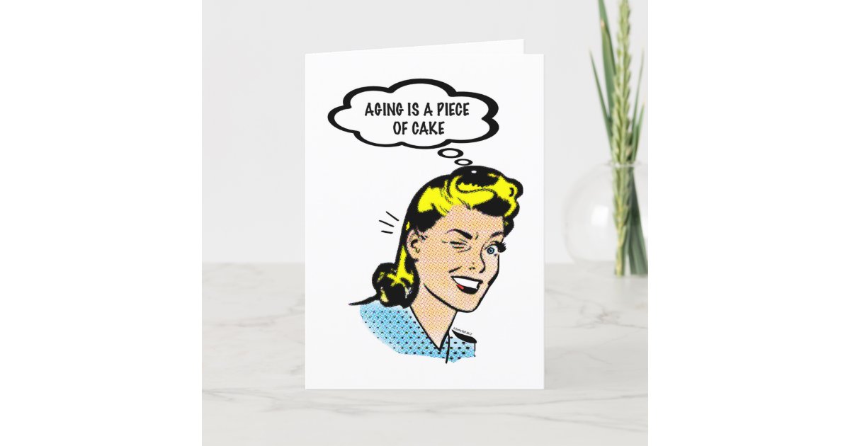 Let Me Eat Cake Birthday Card | Zazzle