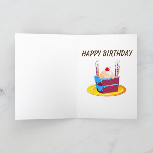 Let Me Eat Cake Birthday Card | Zazzle