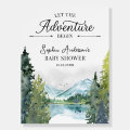 Let The Adventure Begin Baby Shower Welcome Sign | Zazzle