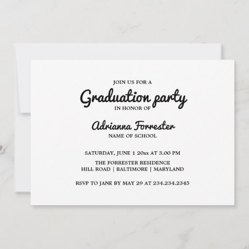 Let The Adventure Begin Graduate Class of 2020 Invitation | Zazzle
