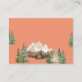 Let the Adventure Begin Mountain Rust Baby Shower Enclosure Card | Zazzle