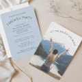 Let the Adventure Begin Photo Farewell Party Invitation | Zazzle