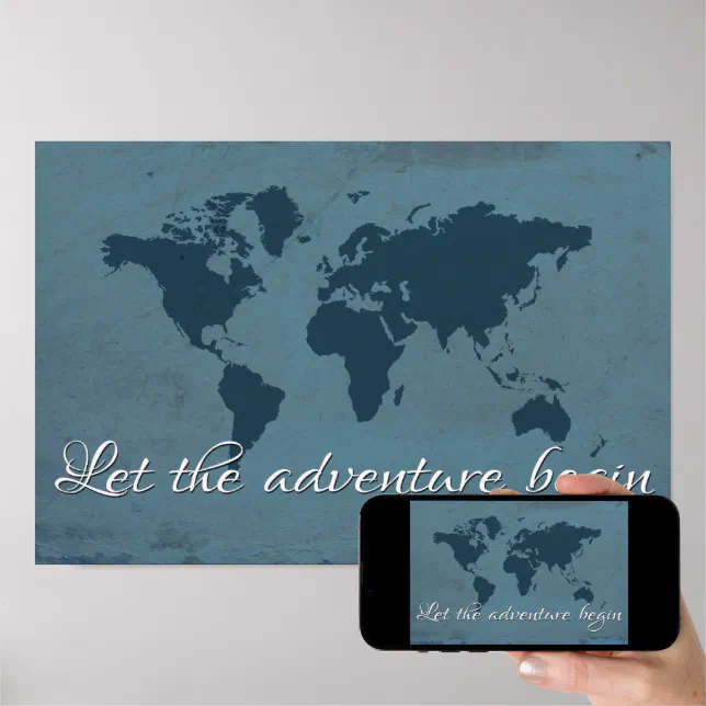 Let the adventure begin poster | Zazzle