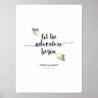 Let the Adventure Begin Quote Art Print | Zazzle.com