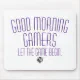 Let The Game Begin Gamer Quote Mouse Pad | Zazzle