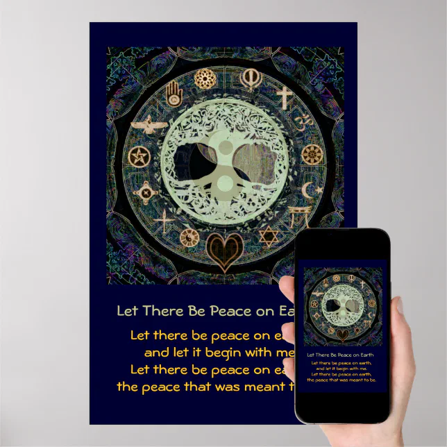 Let There Be Peace on Earth Poster | Zazzle