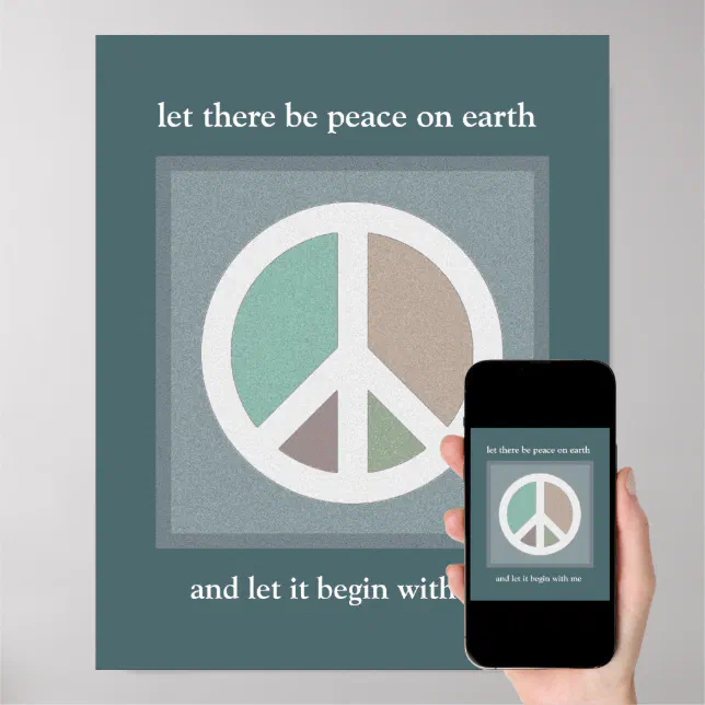 Let there be peace on earth poster | Zazzle