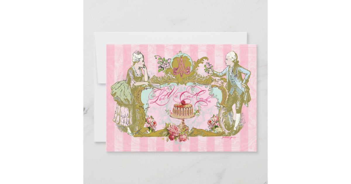 Let Us Eat Cake Party Invitations | Zazzle