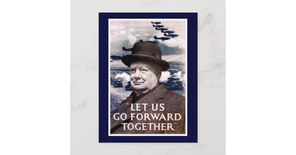 Let Us Go Forward Together Postcard | Zazzle
