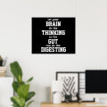 Let your brain think Poster | Zazzle