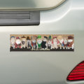 Let's All Get Along Funny Cats Bumper Sticker | Zazzle