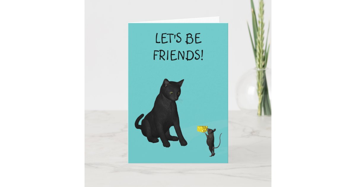 let's be friends! card | Zazzle