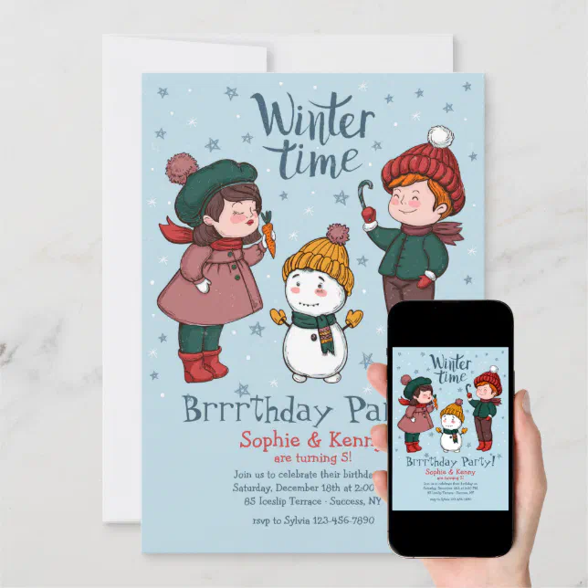 Let's Build a Snowman Invitation | Zazzle