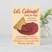 Let's Celebrate Cinco de Mayo Fiesta Chips Salsa Invitation | Zazzle