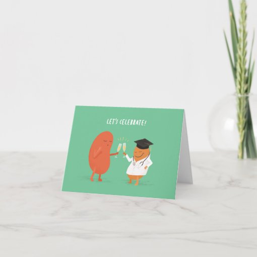 Let's Celebrate Cute Doctor Graduation Card | Zazzle