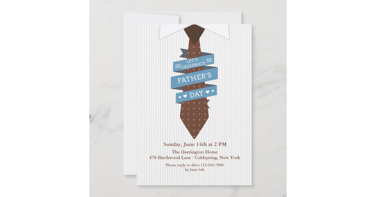 Let's Celebrate Father's Day Invitation | Zazzle