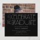 Let's celebrate the Graduate Black Graduation Invitation | Zazzle