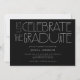 Let's celebrate the Graduate Black Graduation Invitation | Zazzle