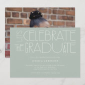 Let's celebrate the Graduate Mint Green Graduation Invitation | Zazzle