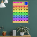 Let's Count to 100 - Classroom Hundreds Chart | Zazzle