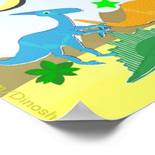 Let's Count With Dinosaurs Numbers 1 - 10 Counting Poster | Zazzle