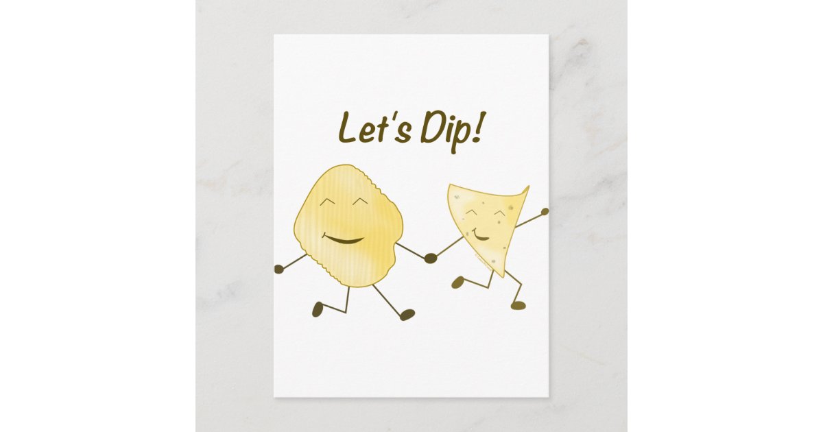 Let's Dip! Postcard | Zazzle