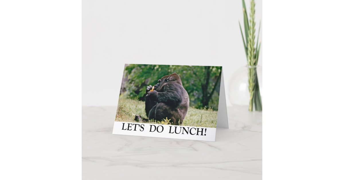Let's Do Lunch! Card | Zazzle