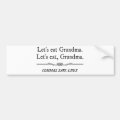 Let's Eat Grandma Commas Save Lives Bumper Sticker | Zazzle