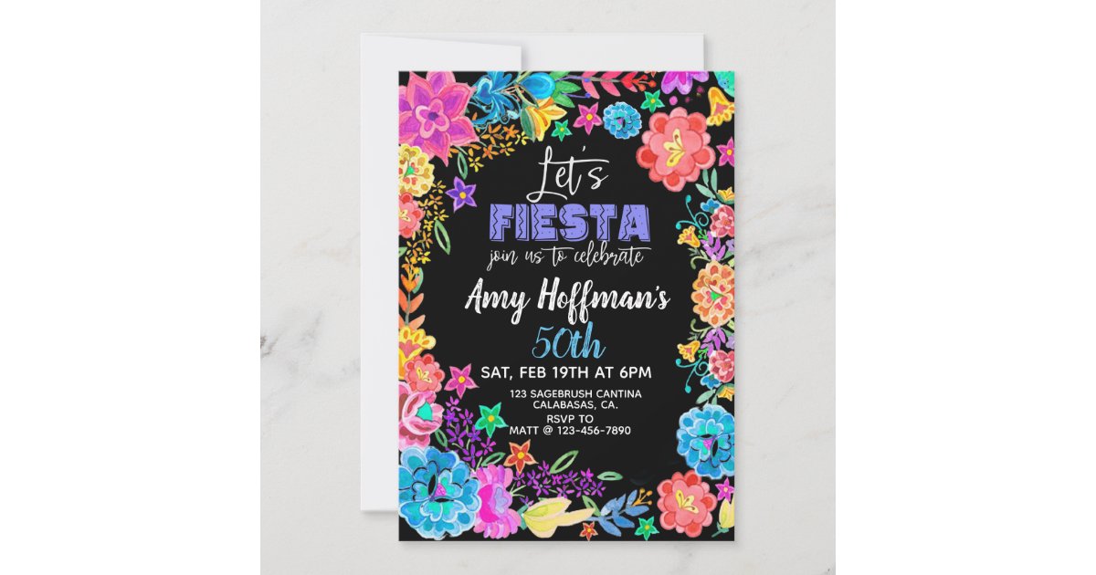 Let's Fiesta, Fiesta Birthday, Invitation | Zazzle