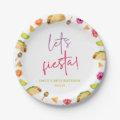Let's Fiesta Taco Mexican Fiesta Birthday Party Paper Plates | Zazzle