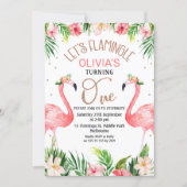 Let's Flamingle Flamingo 1st Birthday Invitation | Zazzle