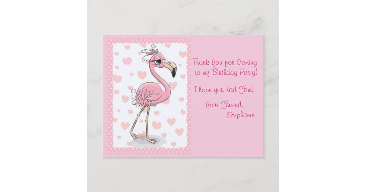 Let's Flamingo Postcard | Zazzle