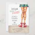 Let's Get ELFING Merry Fun Holidays Party Invitation | Zazzle