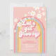Let's Get Groovy Retro Rainbow Birthday Invitation | Zazzle