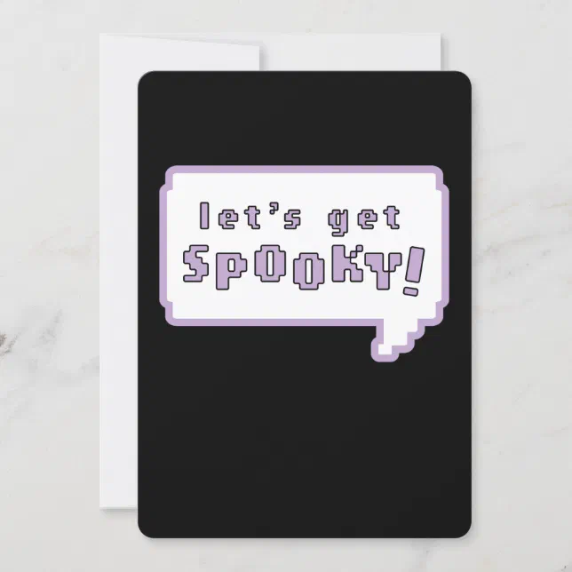 "Let's Get Spooky!" Halloween Party Invitations | Zazzle