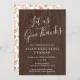 Let's Give Thanks Script Wood Thanksgiving Dinner Invitation | Zazzle