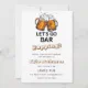 Let's Go Bar Hopping Birthday Party Invitation | Zazzle